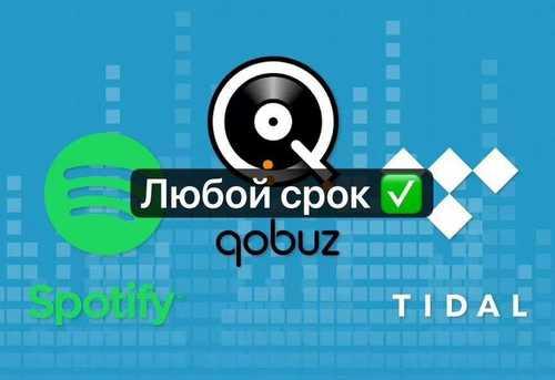 Qobuz Spotify Tidal Deezer подписка