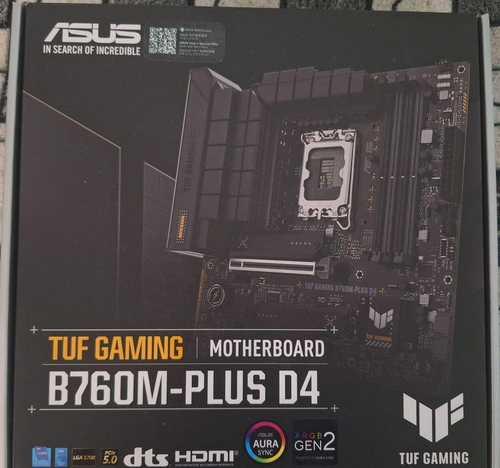 Материнская плата asus TUF gaming B760M-plus D4