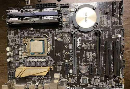 Intel core i7 6700k, asus Z170-P + ddr4 2x8gb