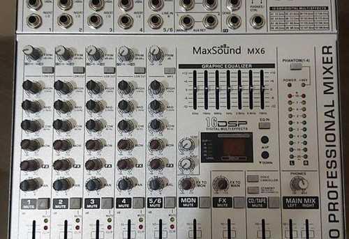 Микшерный пульт MAX-sound с процессором эффектов