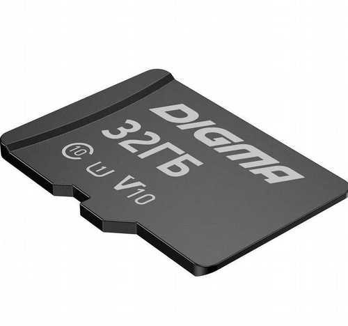 Флеш карта microsdhc 32GB Digma card10 V10   adapter (dgfca032A01)(1845091)