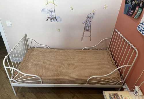 Кровать IKEA Миннен детская с реечным дном