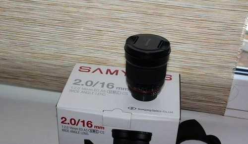 Samyang 16mm f/2.0 ED AS UMC CS AE Nikon F