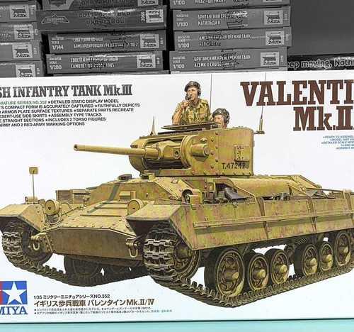 Valentine сборная модель танка 1:35 Tamiya