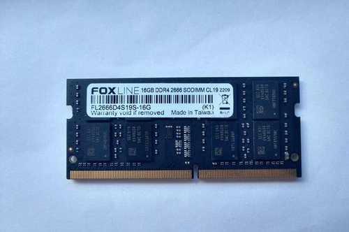 Оперативная память Foxline DDR4 PC4 16Gb