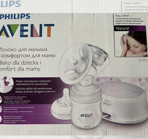 Электрический молокоотсос philips avent