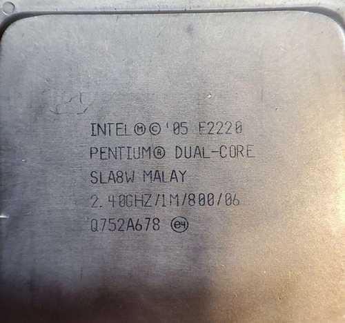 Cpu intel core 2 duo e 2220