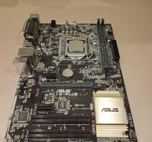 Материнская плата asus h110-plus