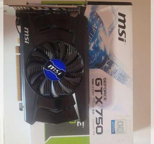 Видеокарта MSI Gtx 750 OC 1Gb