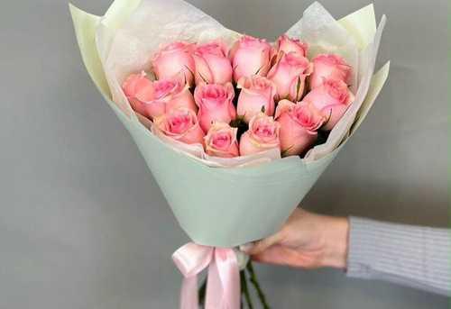 Розовые Розы Букет Цветов