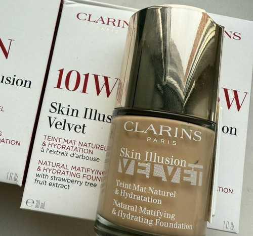 Тональный крем Clarins skin illusion velvet