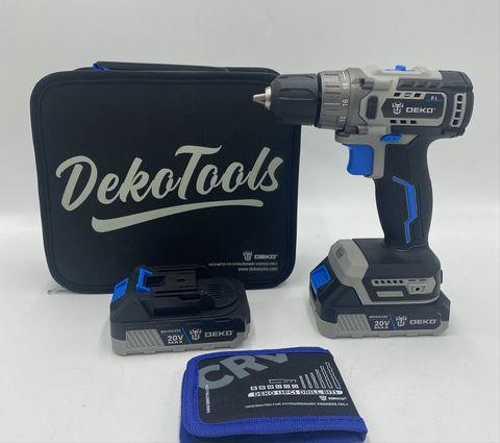 Шуруповерт deko 20v бесщеточный