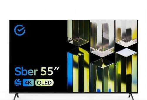 Телевизор Sber 55 дюймов 139см 4K qled новый