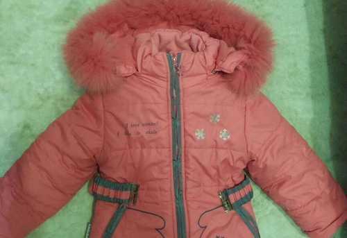 Куртка для девочки зима 98