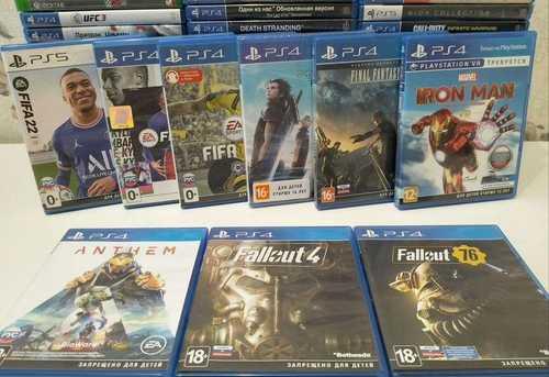 PS4 FIFA/ Iron Man/ Fallout/ Final Fantasy/ Anthem