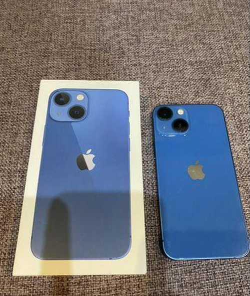 Телефон iPhone 13 mini 256 gb blue
