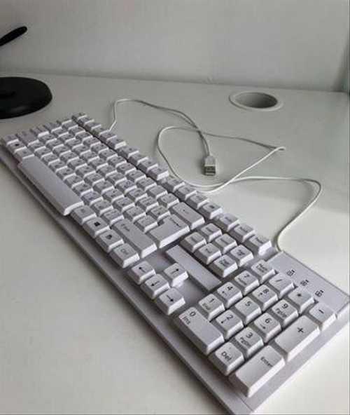 Клавиатура Белая проводная новая
