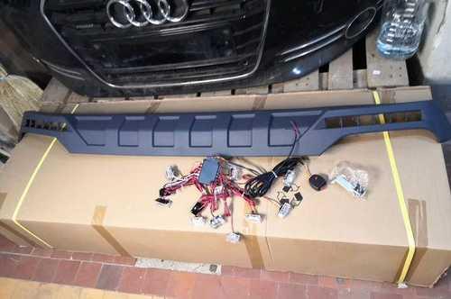 Накладка на передний бампер mercedes w463 g65 дхо