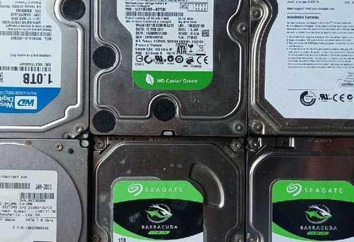 6 дисков по 1Tb (WD, Seagate, Hitachi)