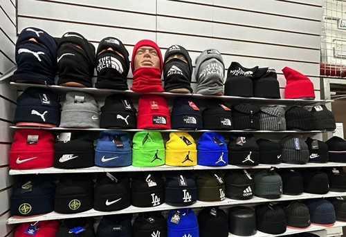 Шапки,шапки бини Nike,Adidas,Puma,Reebok,Kappa
