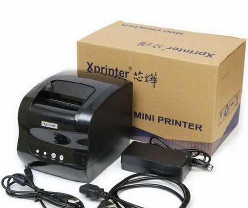 Принтер Xprinter xp-365b USB (5840,5860этикетки)