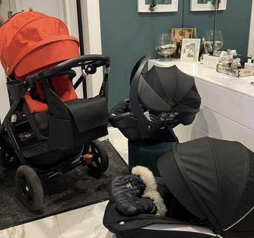 Коляска Stokke Trailz 3 в 1  зимний кит