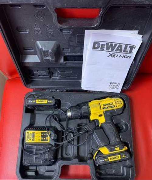 Бе72 Шуруповерт dewalt dcd771-ks