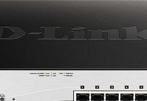 Коммутатор D-Link SMART L2 Switch 8х1000Base-T PoE