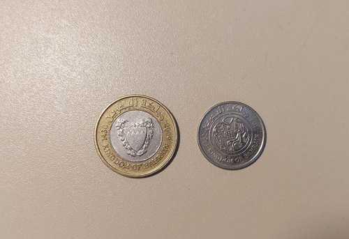 Монеты Бахрейн 100 и 25 филс