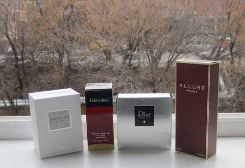 Коробки от Fahrenheit, Allure, Dior
