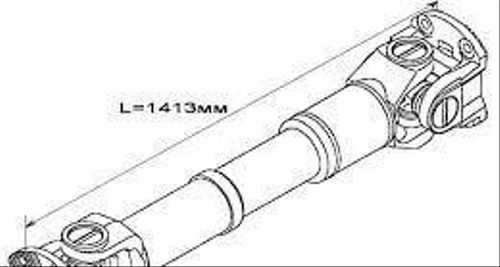 Вал карданный Камаз средний 45143 евро-3