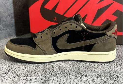 Travis Scott x Air Jordan 1 Low OG Black Olive