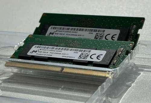 Озу DDR4 Micron 16 gb 2x8 Sodimm