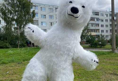 Белый медведь 2 метра,ростовая кукла