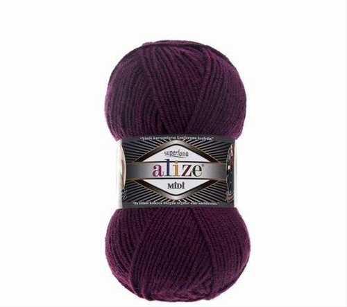Пряжа alize 'superlana midi' 100гр. 170м (25 Шерст