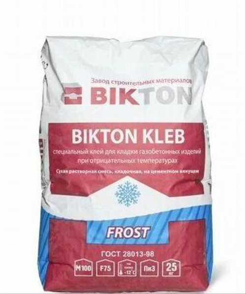 Сухая растворная смесь для кладки блоков bikton fr