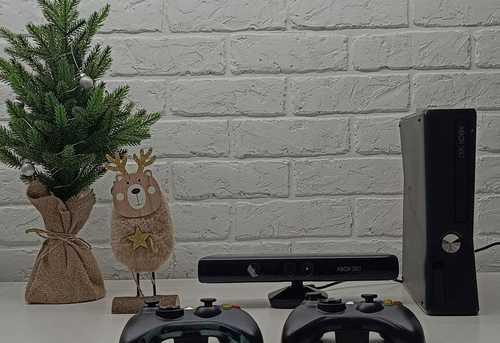 Xbox 360 s Freeboot + Kinect+ 2 геймпада
