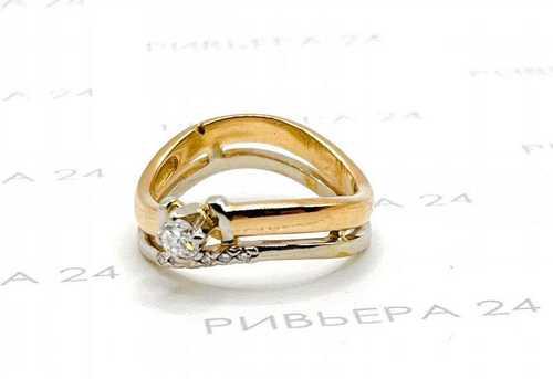 Золотое кольцо с бриллиантами 585 проба вес 5,19