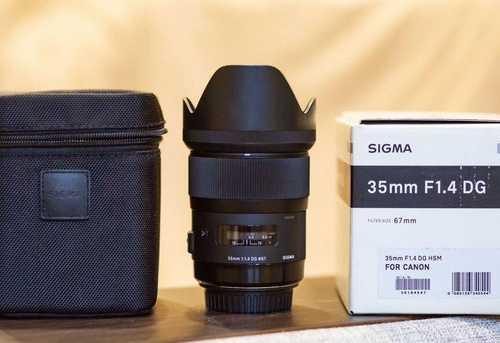 Sigma Art 35mm f/1.4 для Canon