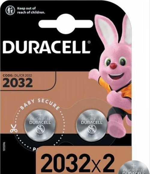 Батарея Duracell DL/CR2032 CR2032 (2шт)