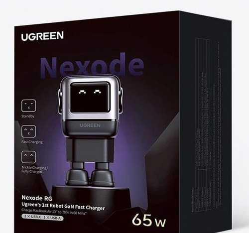 Зарядное устройство ugreen Nexode Robot Gan 65 Вт