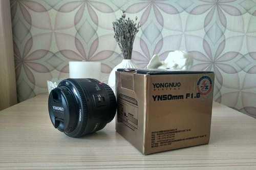Объектив yongnuo 50mm f1.8 на canon портретный