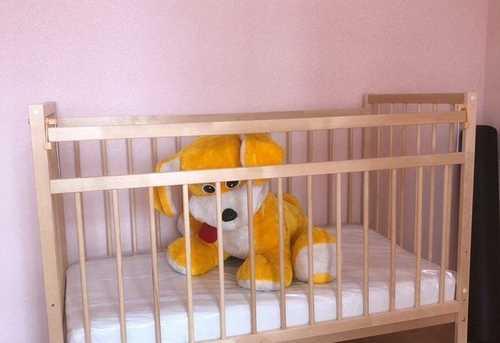 Детская Кровать с матрасом 140*60