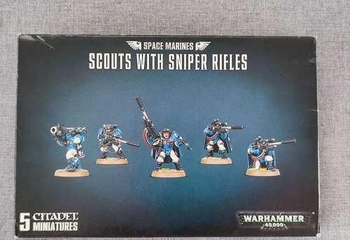 Warhammer 40000:SM Scouts With Sniper Rifles