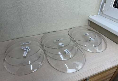 Тарелки lKEA, прозрачные новые