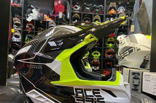Шлем Acerbis Steel Carbon White/Yellow