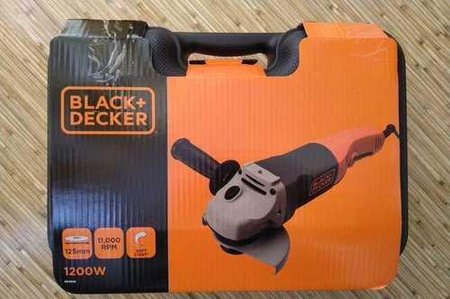 Black+Decker / Угловая шлифмашина KG1202K-QS,125мм