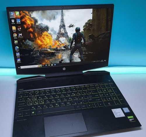 Ноутбук для игр HP: i7/GTX1650/8GB/512GB