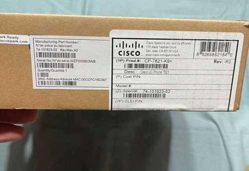 IP-телефон Cisco CP-7821-K9 новые и бу много