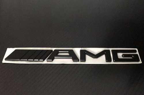 Эмблема на багажник AMG Black Matt металл